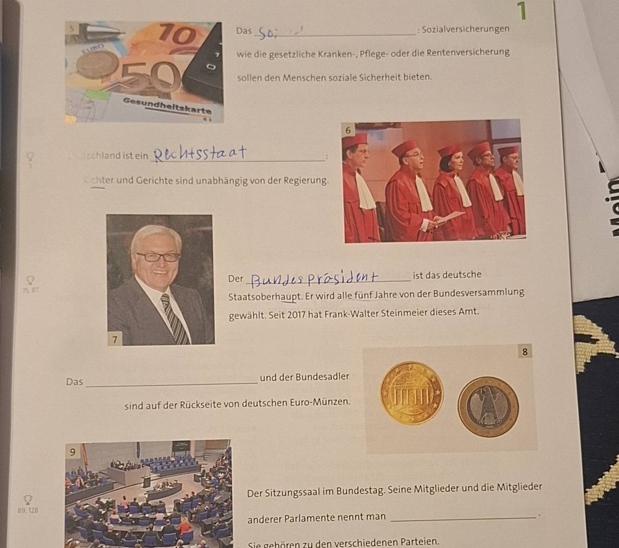 Gelöst:Das_ : Sozialversicherungen wie die gesetzliche Kranken-, Pflege ...