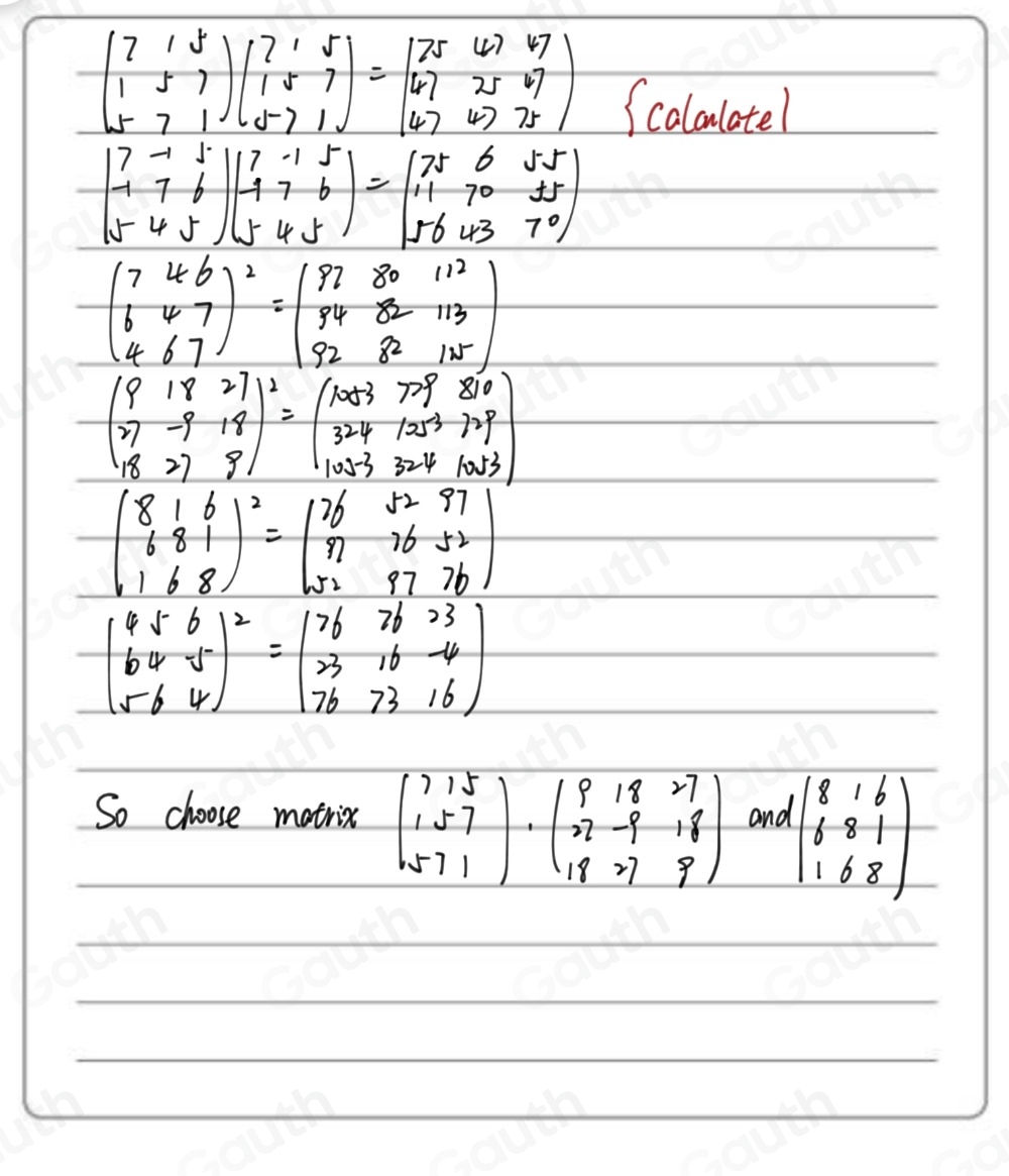Solved: Select the correct matrices. Identify each matrix A such that A ...