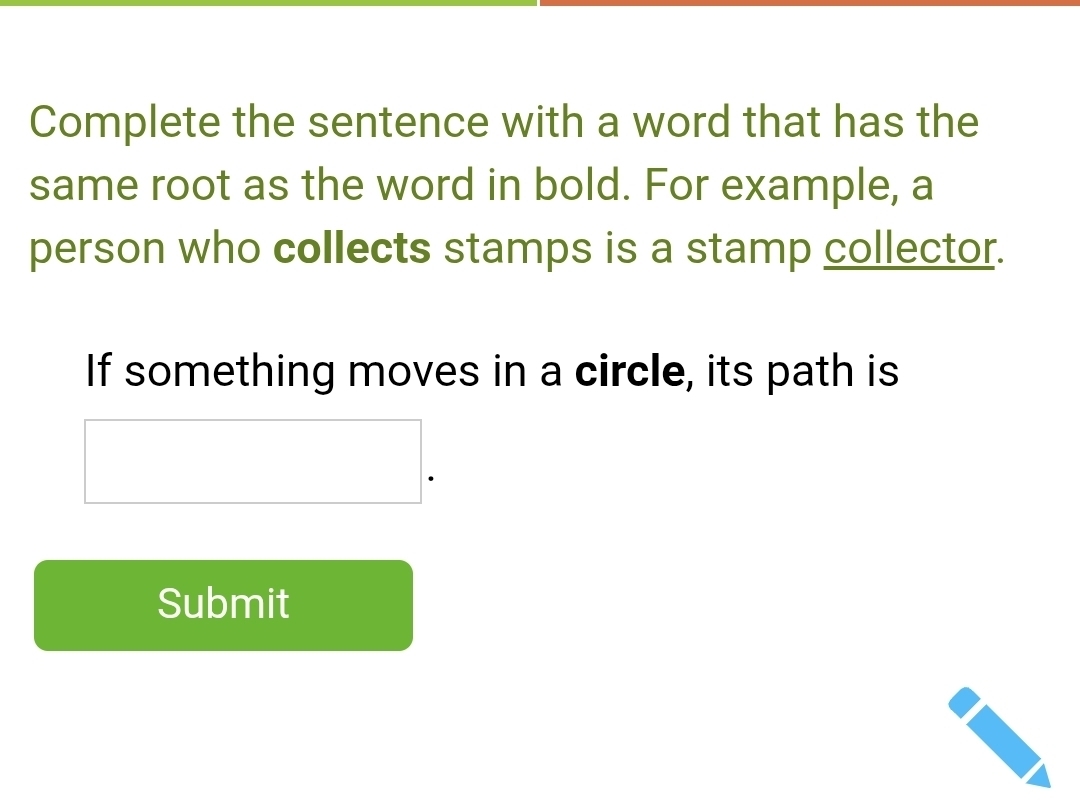 Resuelto:Complete the sentence with a word that has the same root as ...
