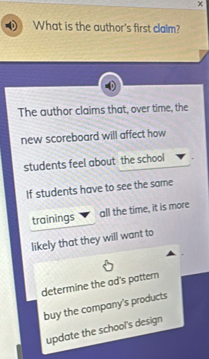 Solved: What is the author's first clalm? The author claims that, over ...
