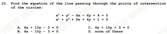 Solved: Find the equation of the line passing through the points of ...
