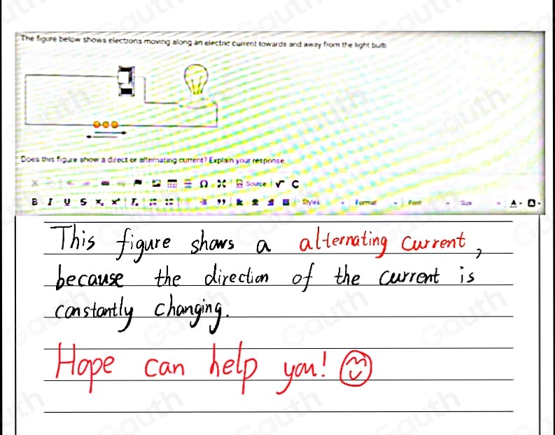 Solved: The figure below shows electrons moving along an electric ... Solved: The figure below shows electrons moving along an electric ...