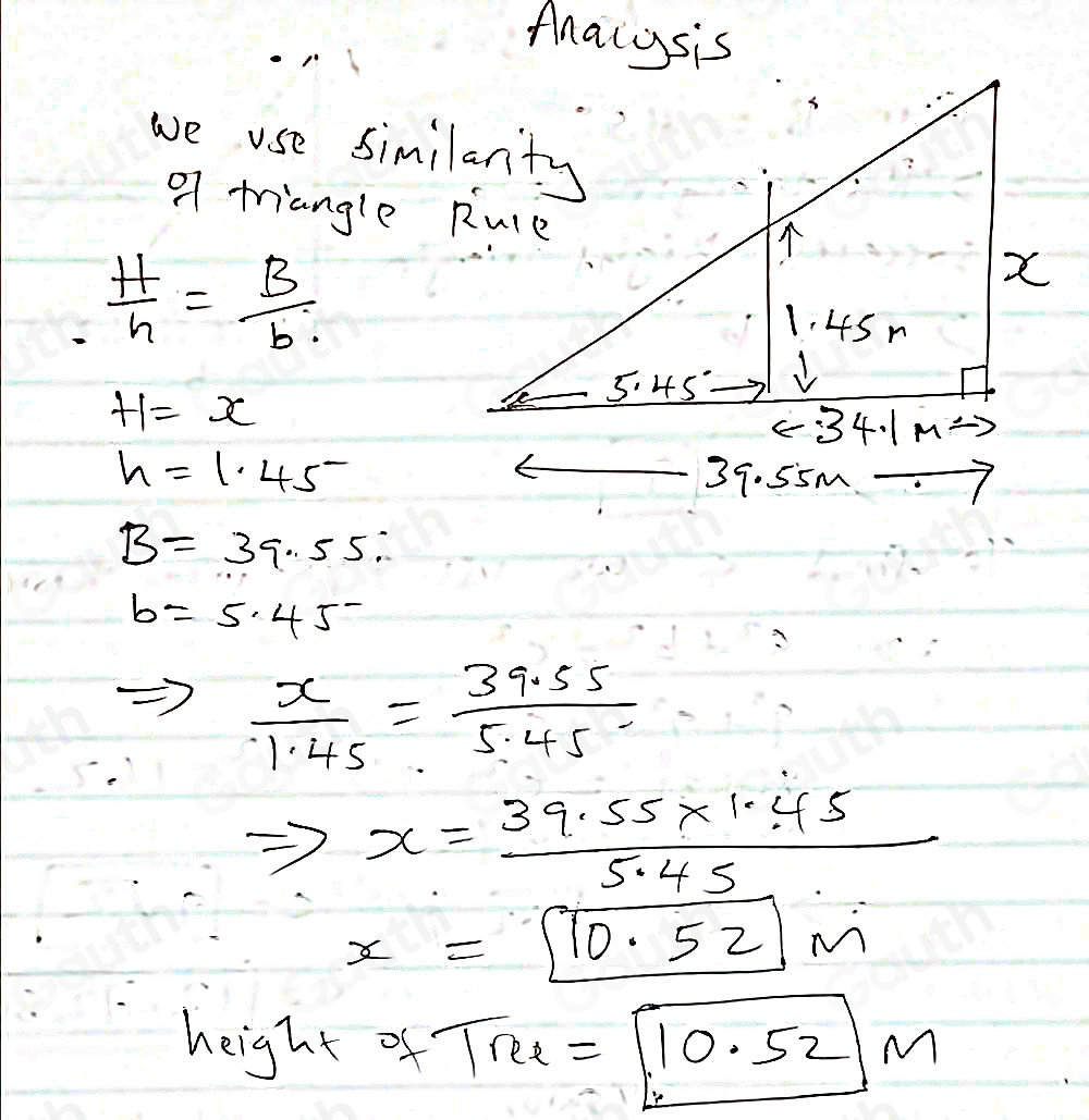 Solved: Jai is 1.45 meters tall. At 11 a.m., he measures the length of ...