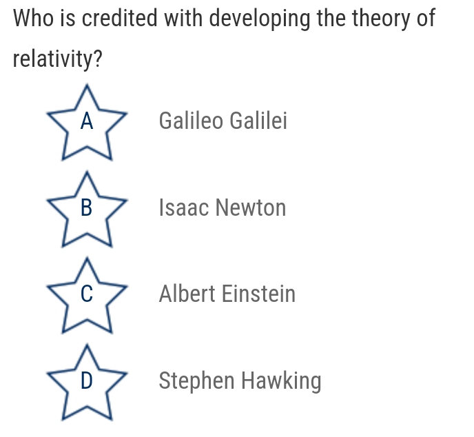 Giải quyết:Who is credited with developing the theory of relativity ...