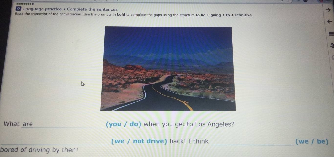 Resuelto:Language practice • Complete the sentences Read the transcript ...