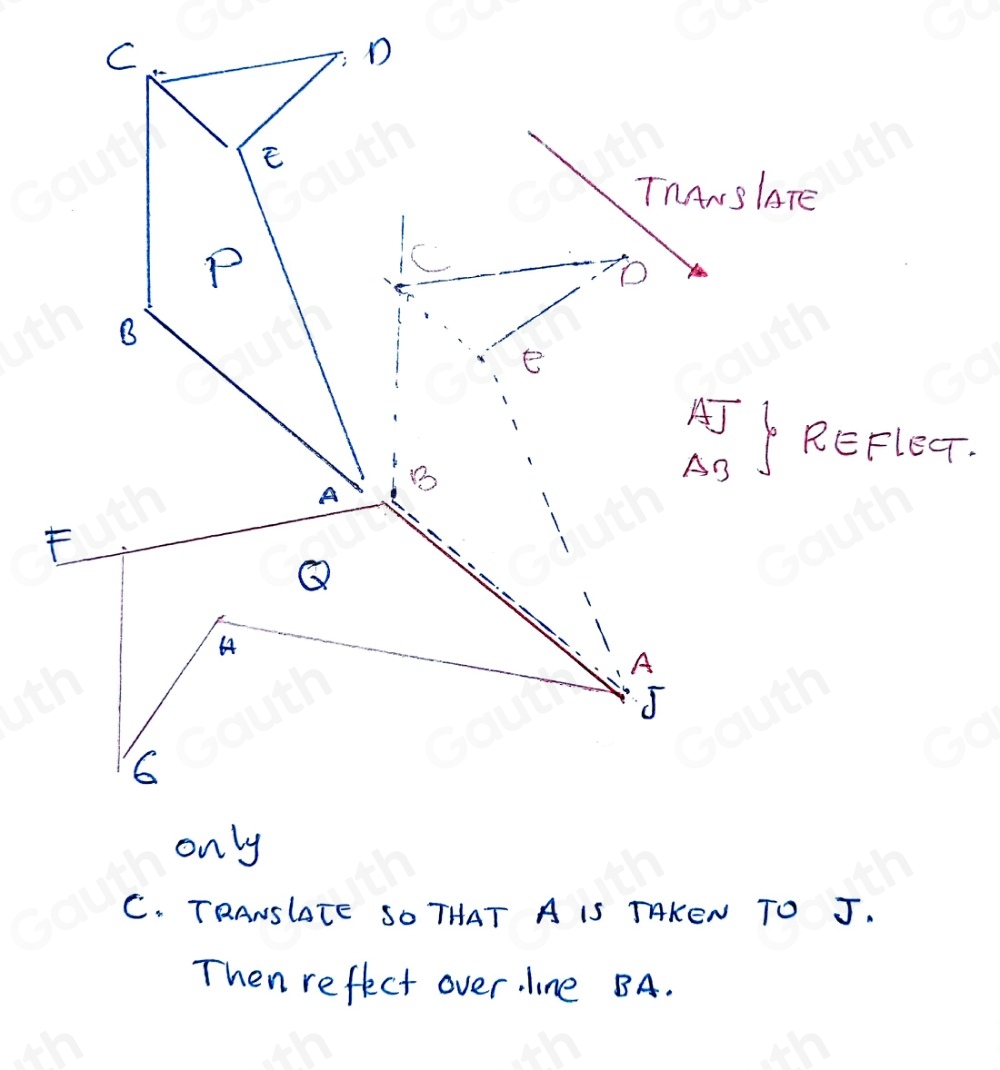 Solved: Here are 2 polygons, polygon P & polygon Q : Select all ...