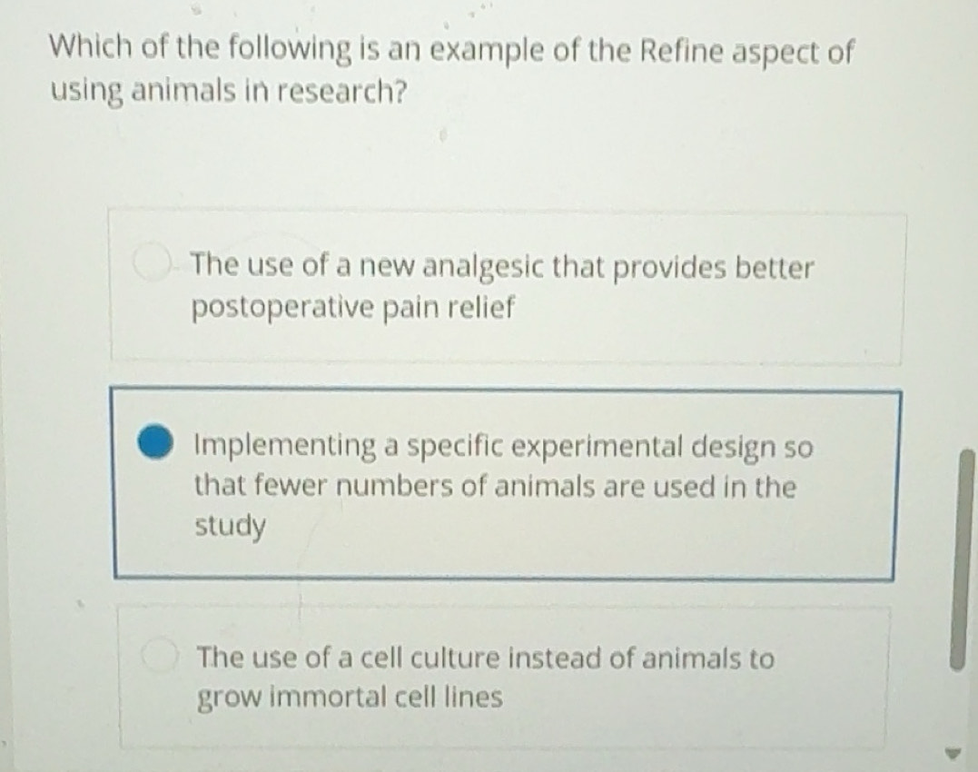 Solved: Which of the following is an example of the Refine aspect of ...