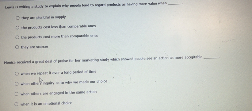 Solved: Lewis is writing a study to explain why people tend to regard ...