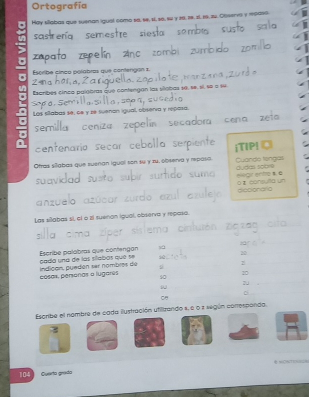 Resuelto:Ortografía Hay silabas que suenan igual como sa, se, sí, so ...