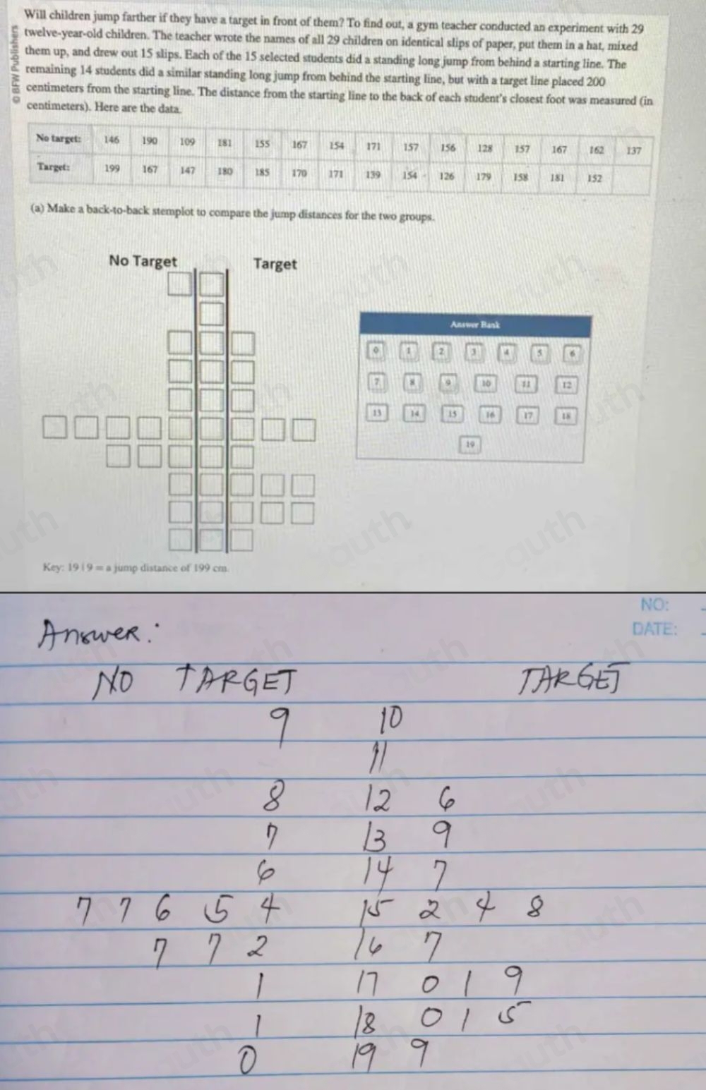 Solved: Will children jump farther if they have a target in front of ...