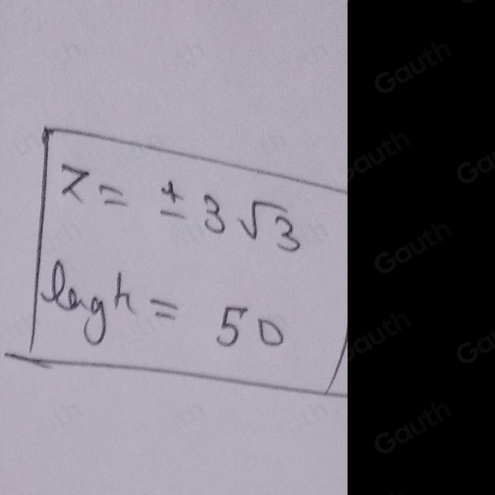 Solved: The midsegment in a triangle is 25 units long. It is parallel ...