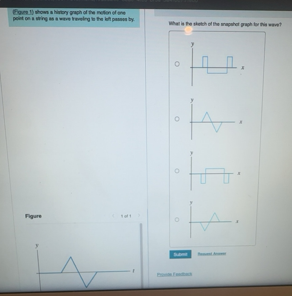Solved: (Figure 1) shows a history graph of the motion of one point on ...