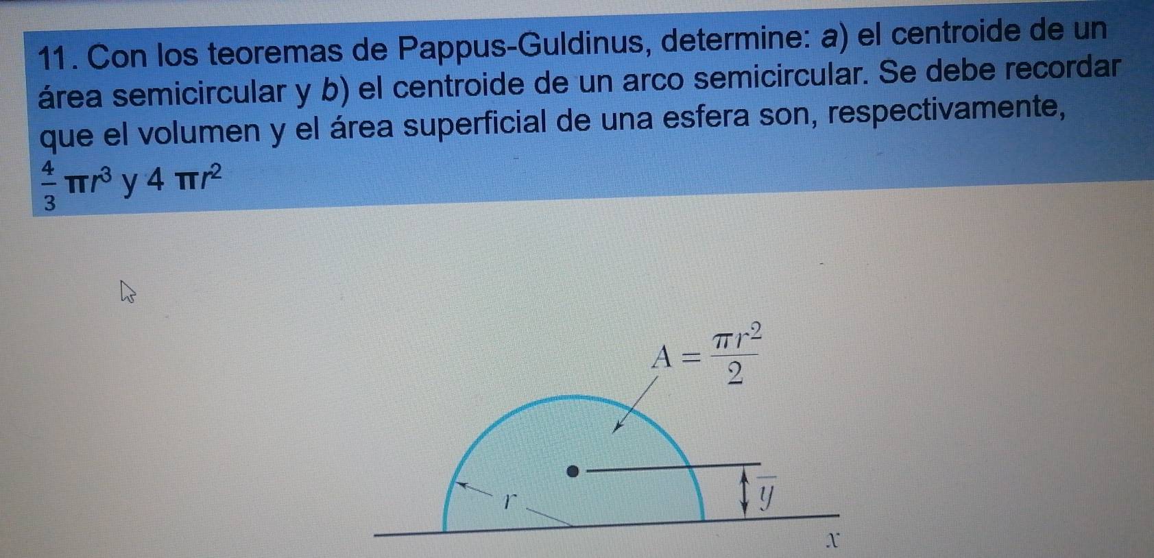 Resuelto:Con los teoremas de Pappus-Guldinus, determine: a) el ...