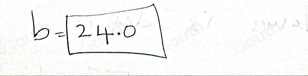 Solved: Solve for b. b=[?] Round your final answer to the nearest tenth ...