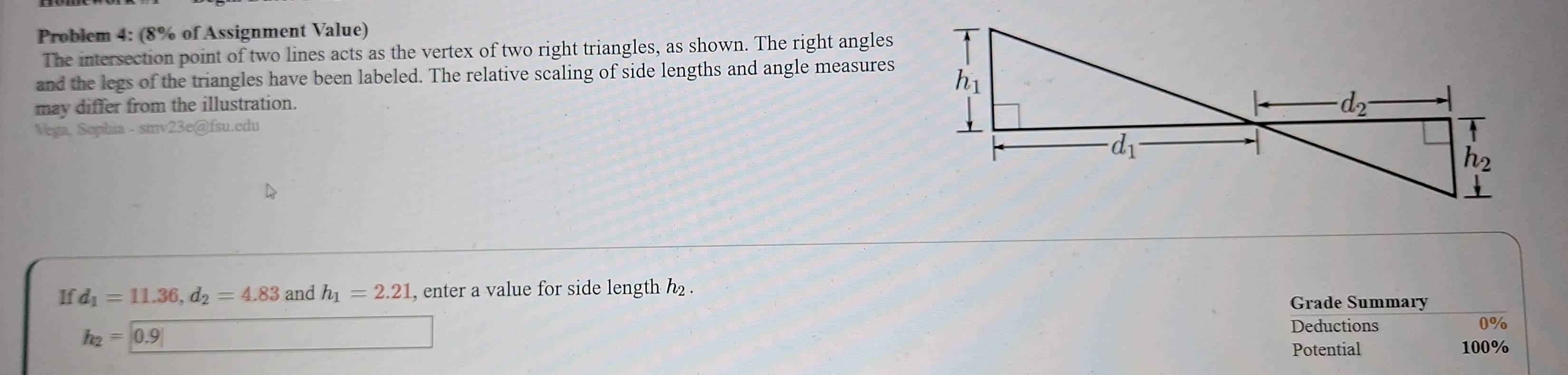 Solved: Problem 4: (8% of Assignment Value) The intersection point of ...