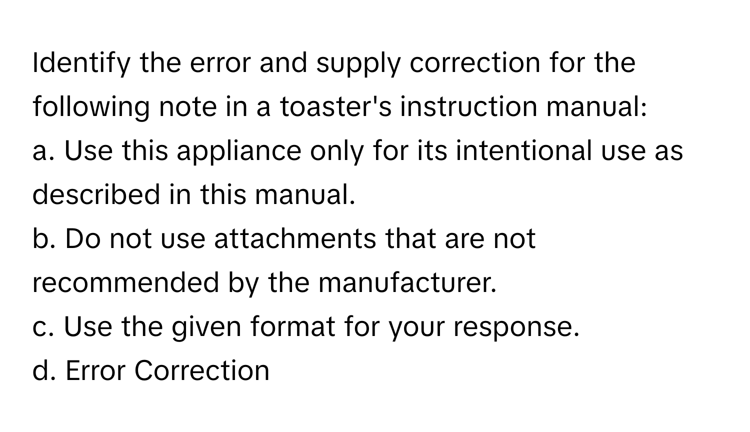 Solved: Identify the error and supply correction for the following note ...