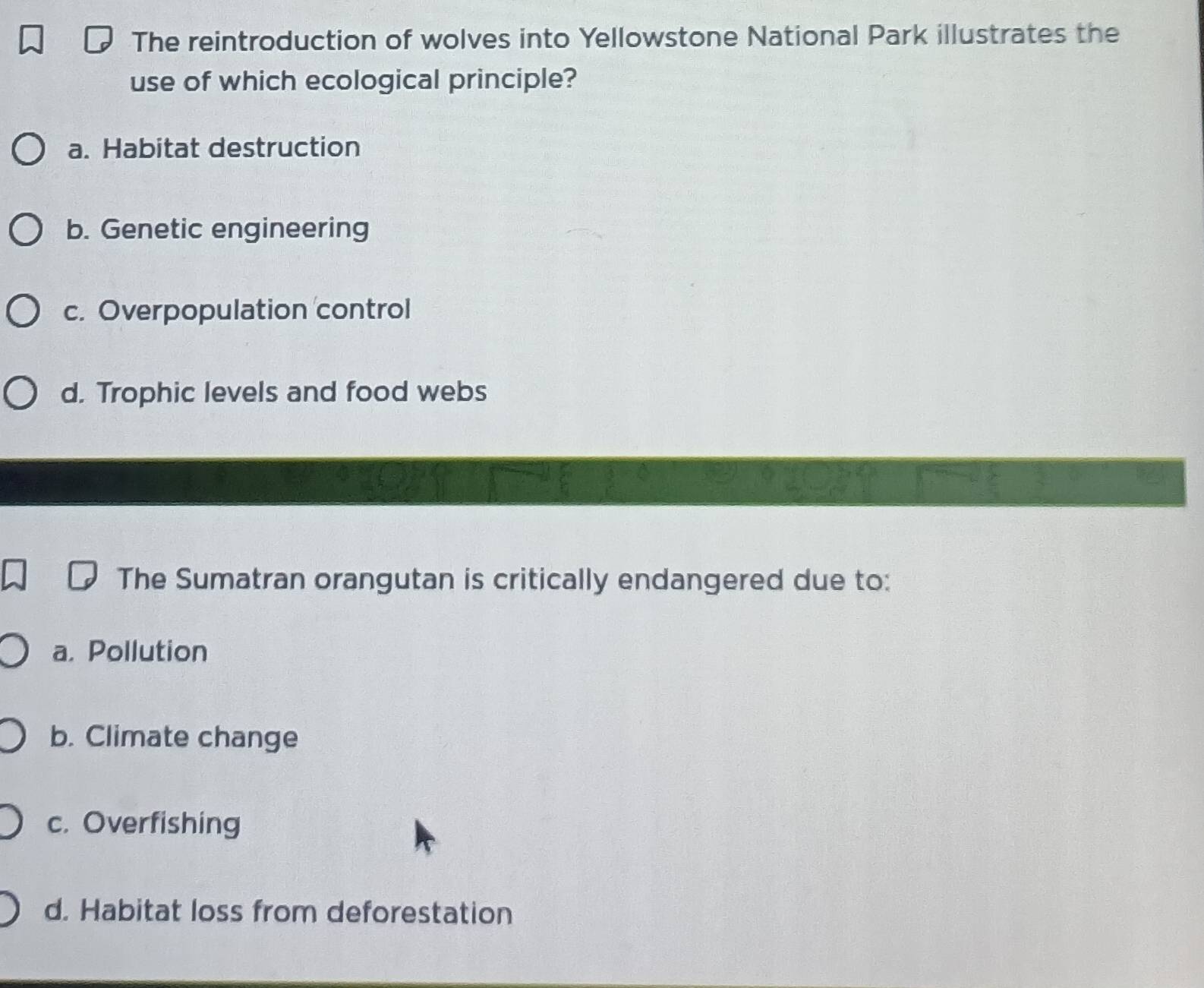 Solved: The reintroduction of wolves into Yellowstone National Park ...