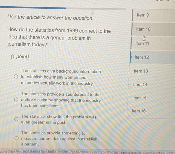 Solved: Use the article to answer the question. Item 9 How do the ...