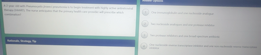 Solved: Answer Options A 2-year-old with Pneumocystis jiroveci ...
