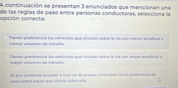 Resuelto:A continuación se presentan 3 enunciados que mencionan una de ...