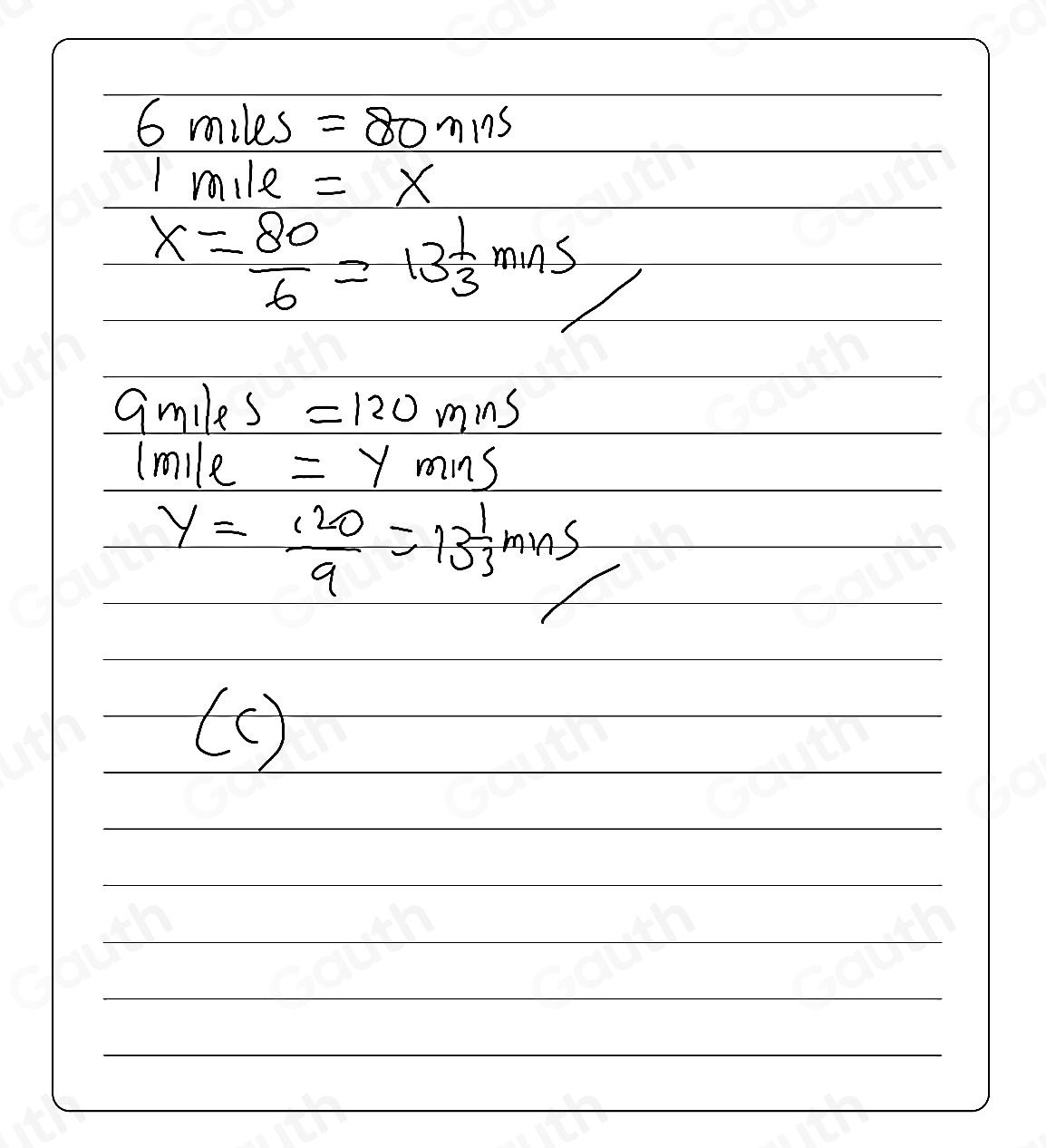 Solved: Linda exercises by walking. Use the table to determine the unit ...