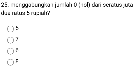 Telah dijawab:menggabungkan jumlah 0 (nol) dari seratus juta dua ratus ...