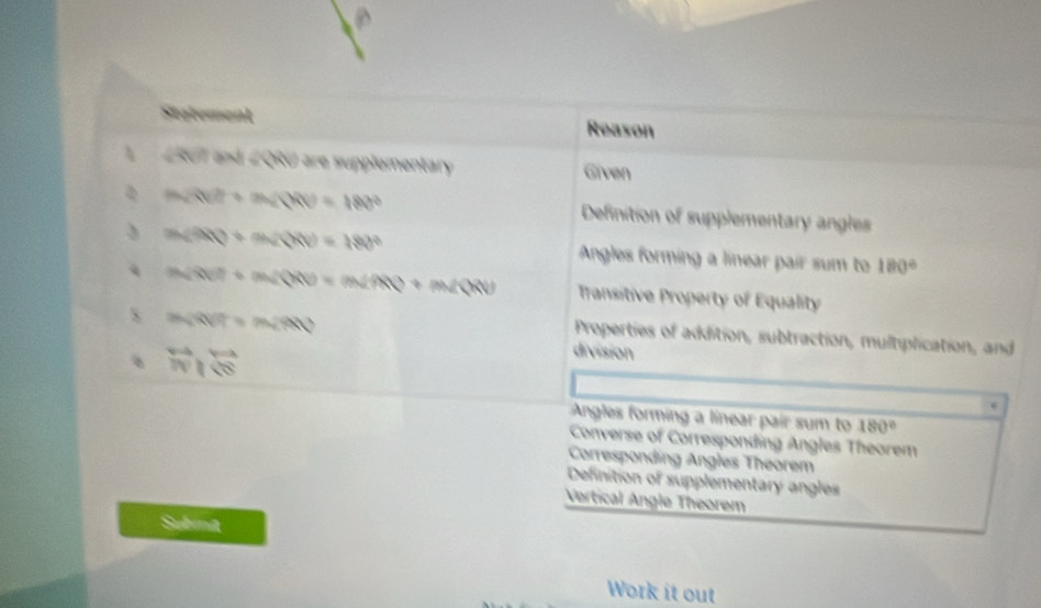 Solved: Statement Reason Qto are supplementar Given H_h v 7+30000=180 ...