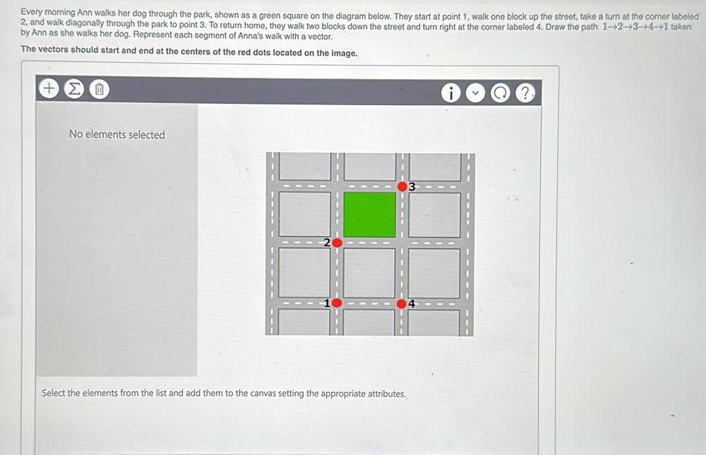 Solved: Every morning Ann walks her dog through the park, shown as a ...
