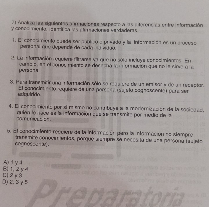 Resuelto:Analiza las siguientes afirmaciones respecto a las diferencias ...