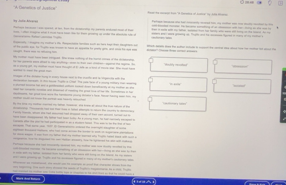Solved: ''A Genetics of Justice'' Read the excerpt from 'A Genetics of ...