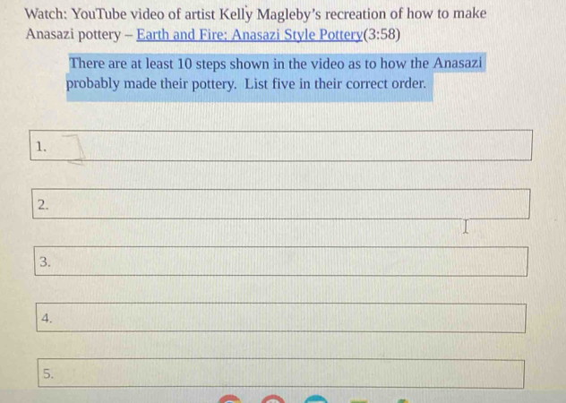 Solved: Watch: YouTube video of artist Kelly Magleby’s recreation of ...