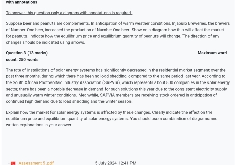 Solved: with annotations To answer this question only a diagram with annotations is required. Su ...