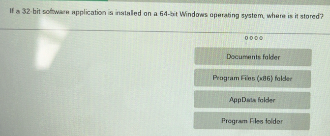 Gelöst:If a 32-bit software application is installed on a 64-bit ...