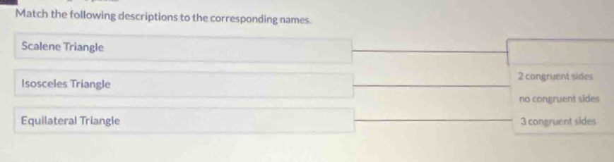 Solved: Match the following descriptions to the corresponding names ...