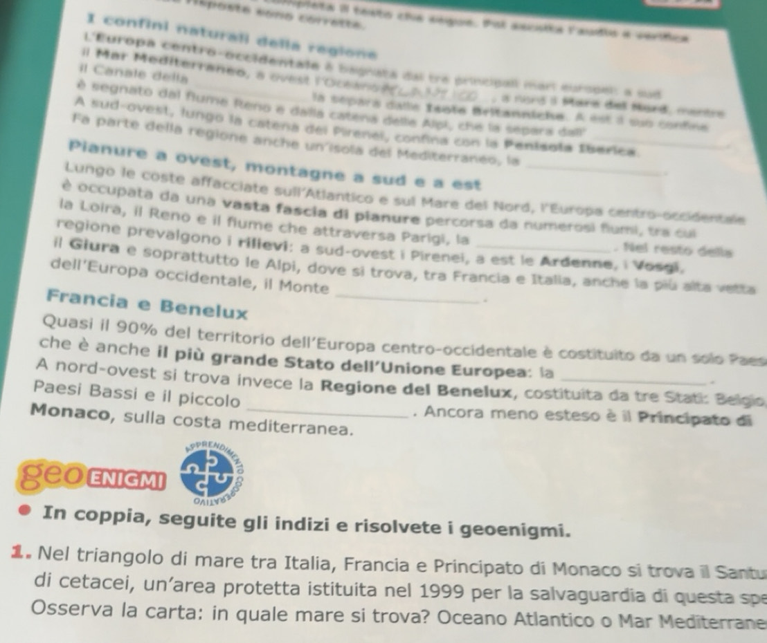 Risolto:Hiposte sono corrette. tepieta ill tewts ctue aegon, that ...