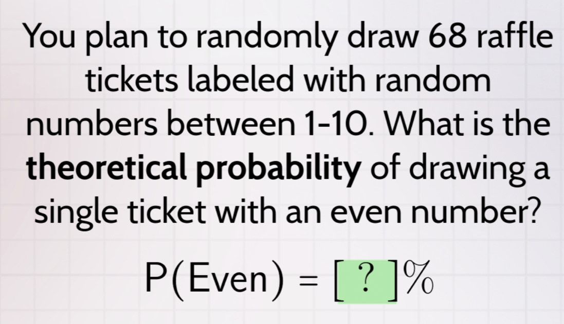 Résolu :You plan to randomly draw 68 raffle tickets labeled with random ...