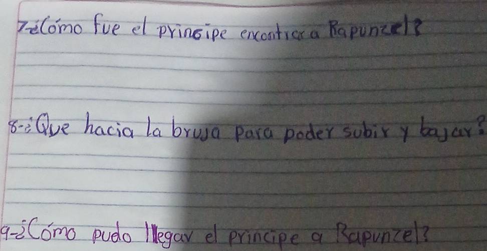 Resuelto:Felomo fue el pringipe exconticn a Rapuncal? 8-:0ve hacia la ...