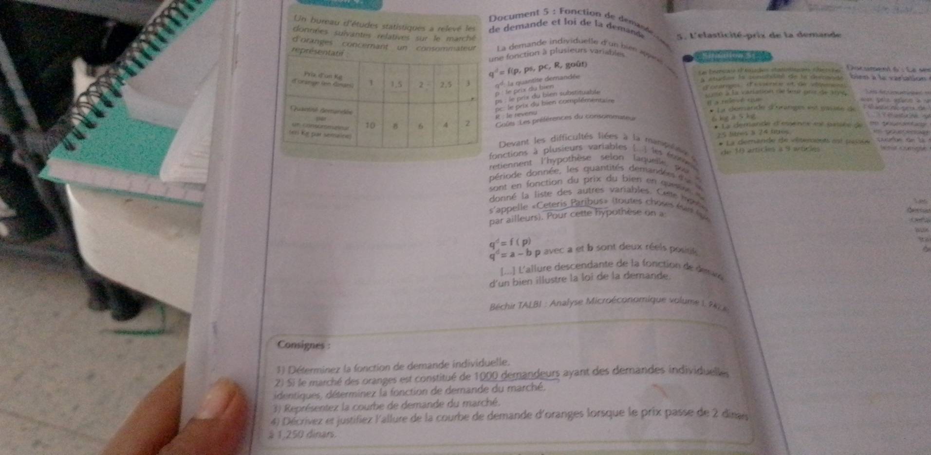 Solved: Document 5 : nction e man t Un bureau d'études statistiques a ...