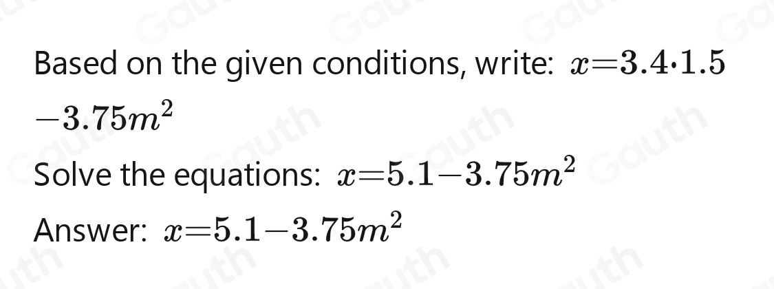 Solved: A table has a length of 3.4 meters and a width of 1.5 meters ...