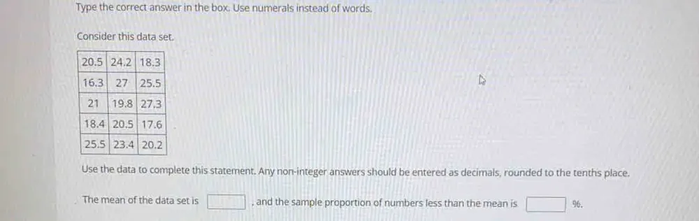 Solved: Type the correct answer in the box. Use numerals instead of ...