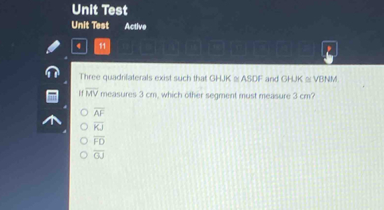 Solved: Unit Test Unit Test Active 4 11 Three quadrilaterals exist such ...