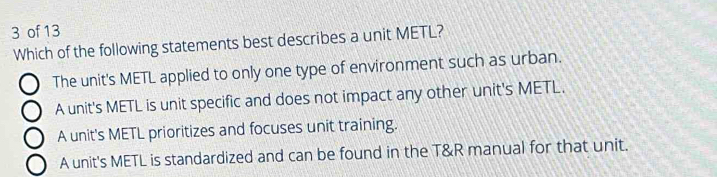 Solved: of 13 Which of the following statements best describes a unit ...