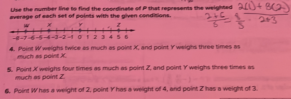 Solved: Use the number line to find the coordinate of P that represents ...