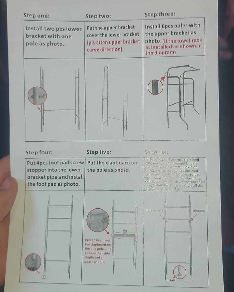 Resuelto:Step one: Step two: Step three: Install two pcs lower Put the ...