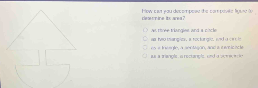 Solved: How can you decompose the composite figure to determine its ...