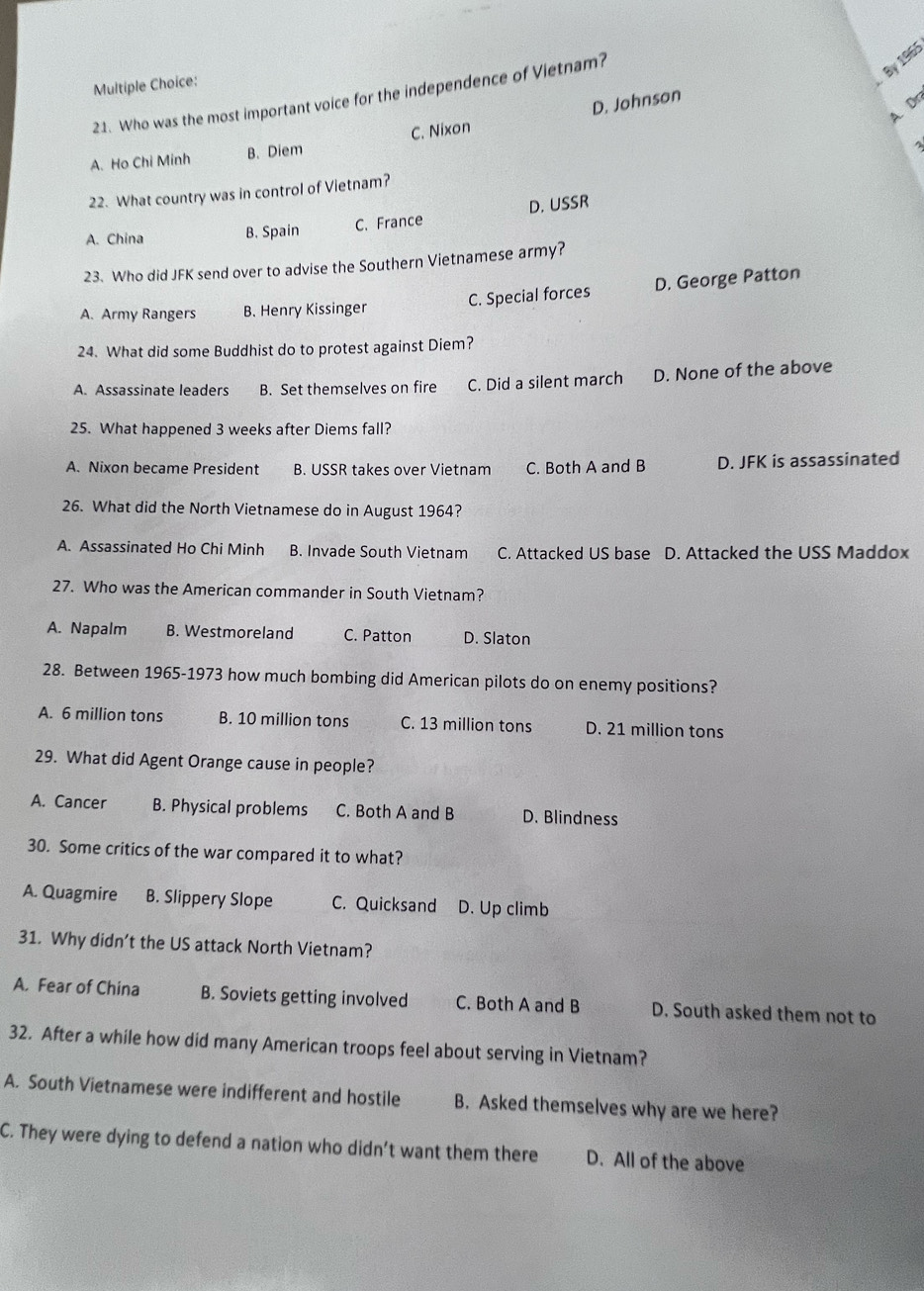 Solved: By 1963 21. Who was the most important voice for the ...