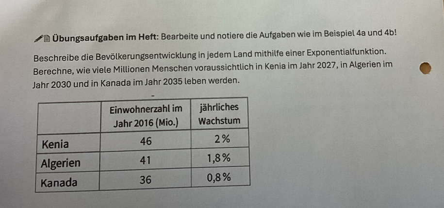 Gelöst:Übungsaufgaben im Heft: Bearbeite und notiere die Aufgaben wie ...