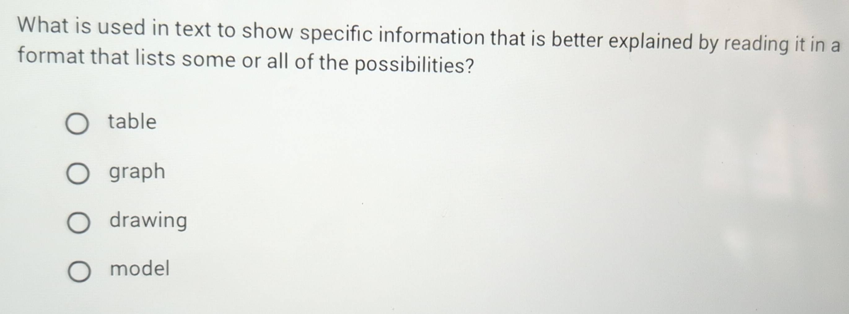 Solved: What is used in text to show specific information that is ...