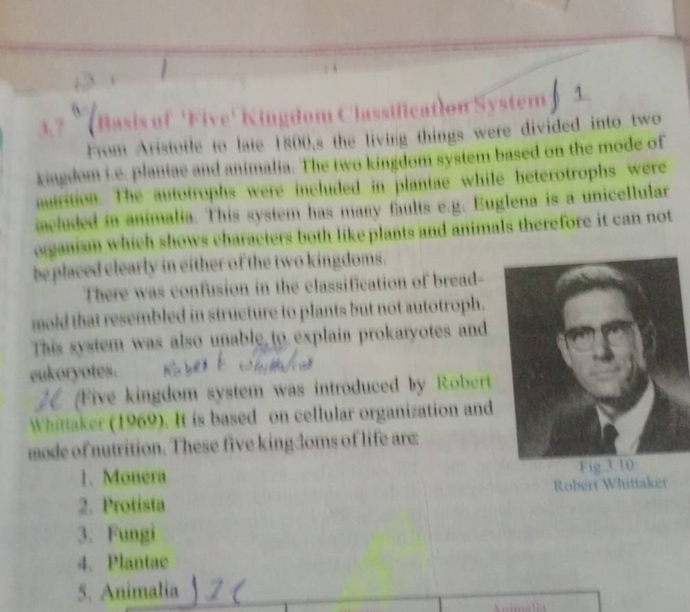 Gelöst:(Basis of 'Five' Kingdom Classification System From Aristotle to ...