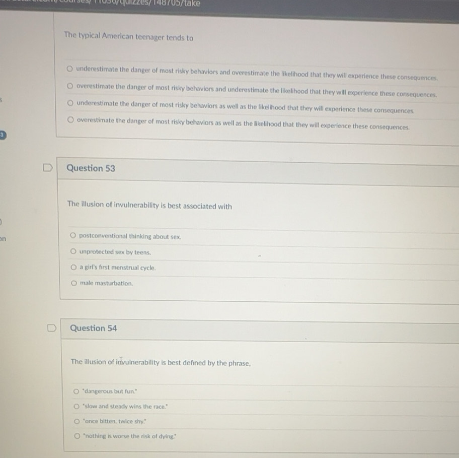 Solved: 11636/quizzes/148705/take The typical American teenager tends ...